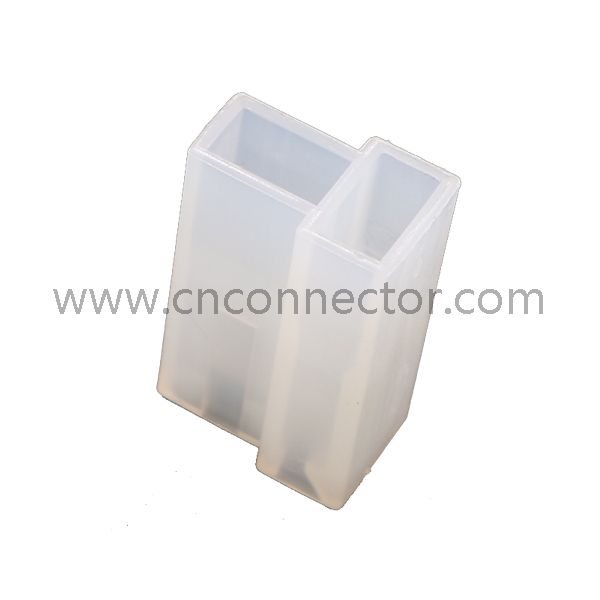 2 pins white unsealed female auto connector plug with terminal ...