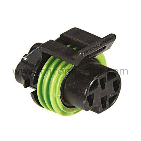 4 Pin Black Metri-Pack 150 Sealed Female Electrical Connector 12065298 ...